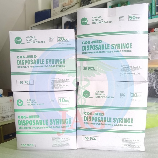 COS-MED | Disposable Syringe 10cc, 20cc, 30cc, 50cc (per box) | Shopee ...