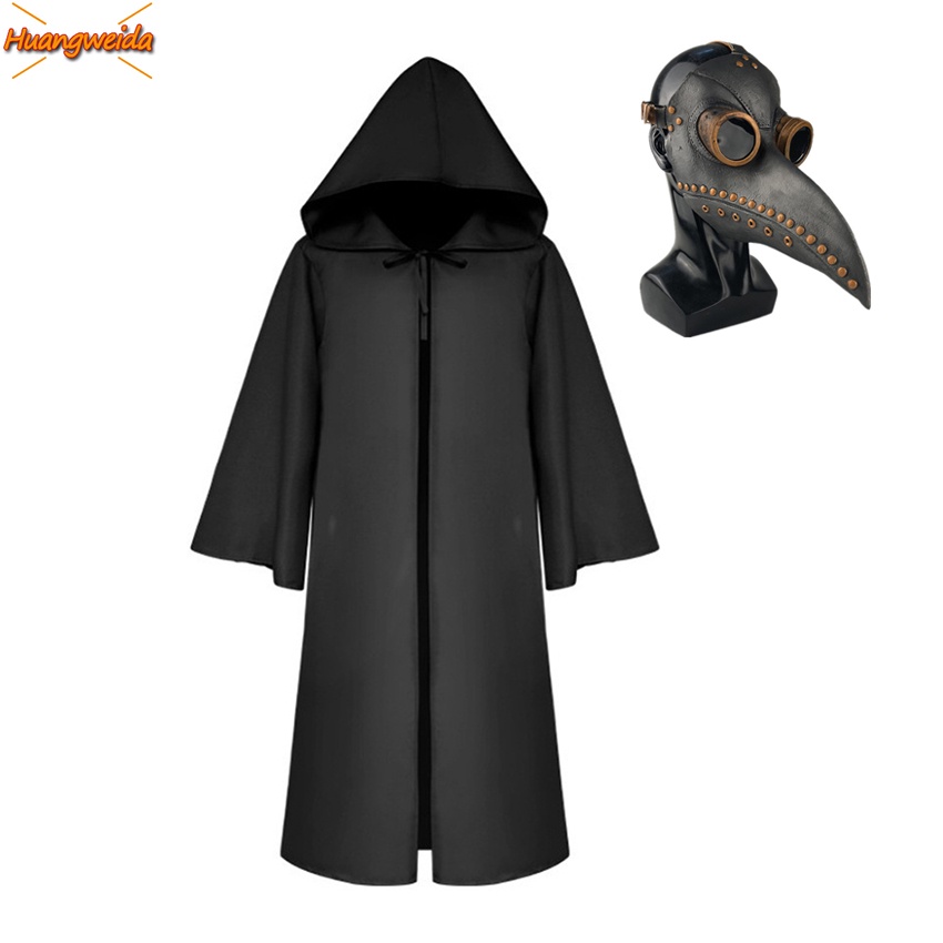 Plague Doctor Reaper Kids Cosplay Carnival Halloween Costume for Kids ...