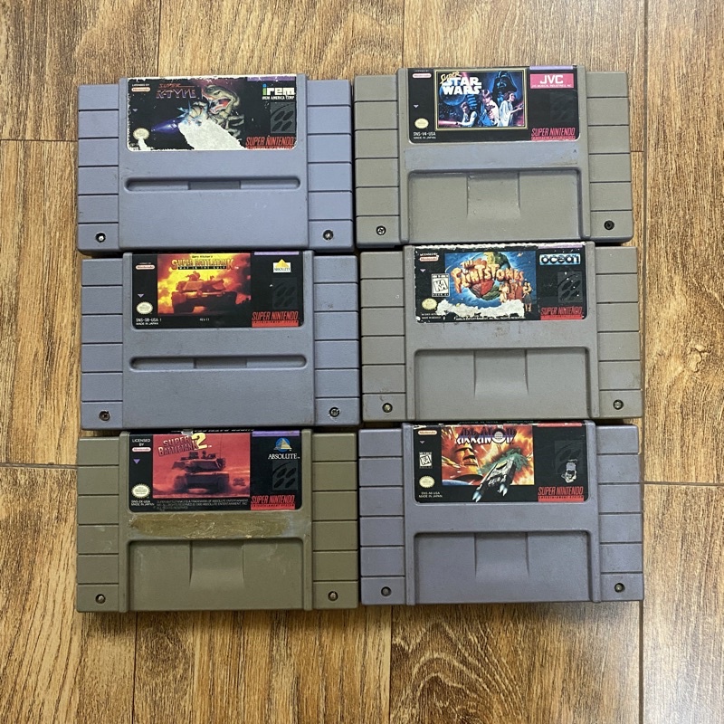 Super Nintendo SNES R-Type Game, Star Wars, Super Battle Tanks, The ...