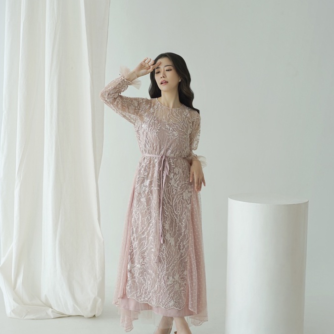 Aura Label - Emery Dress in Pink | Shopee Philippines