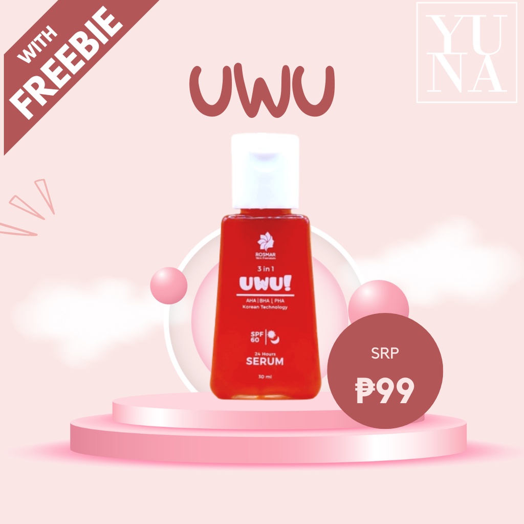 ROSMAR UWU 3IN SERUM (AHA | BHA | PHA Serum Korean Technology) 30ML ...