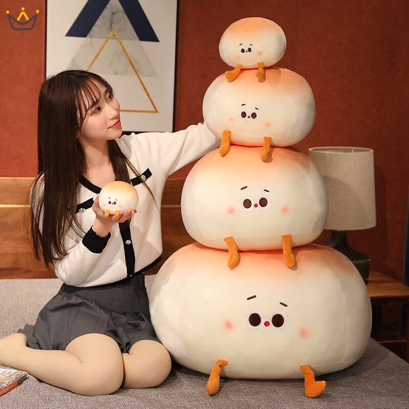 Cute little steamed bun pillow steamed bun doll doll cute dumpling ...