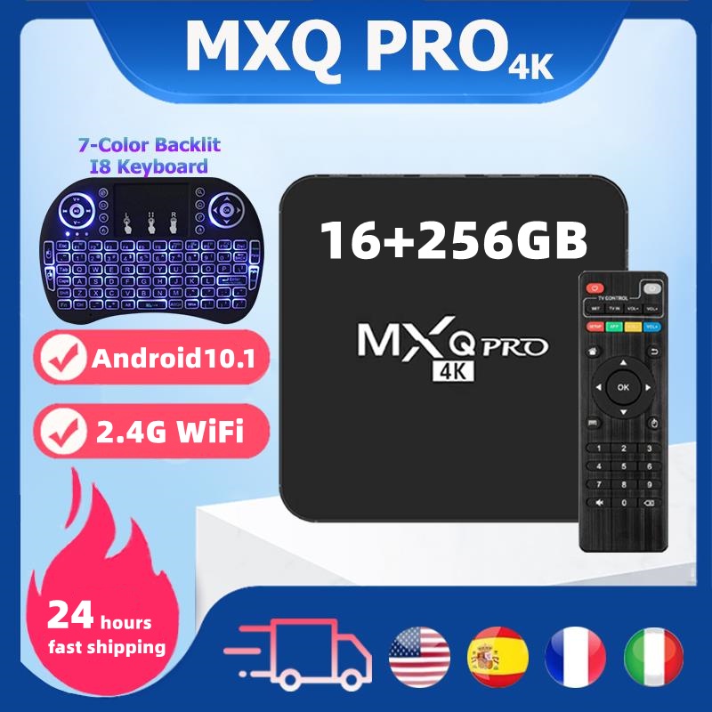 MXQ Pro 5g 4K smart TV box 16GB / 256gb WiFi Android 11.1 HD TV box smart set top box | Shopee ...