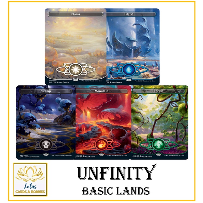 Magic the Gathering | Unfinity Basic Lands | Shopee Philippines