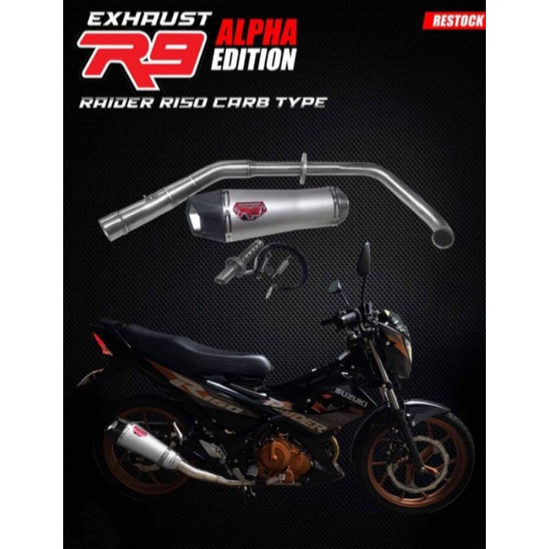 R9 ALPHA PIPE RAIDER 150 CARB | Shopee Philippines