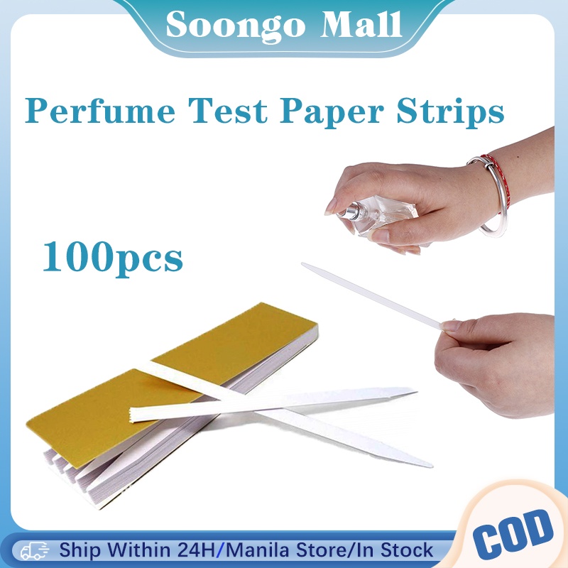 100PCS Perfume Test Paper Strips 133x8mm Aromatherapy Fragrance Tester ...