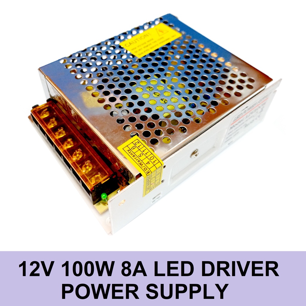 Led Power Supply 12V 100W 8.3A Regulated Switching Power Supply Transformer 220V AC To DC Led ...