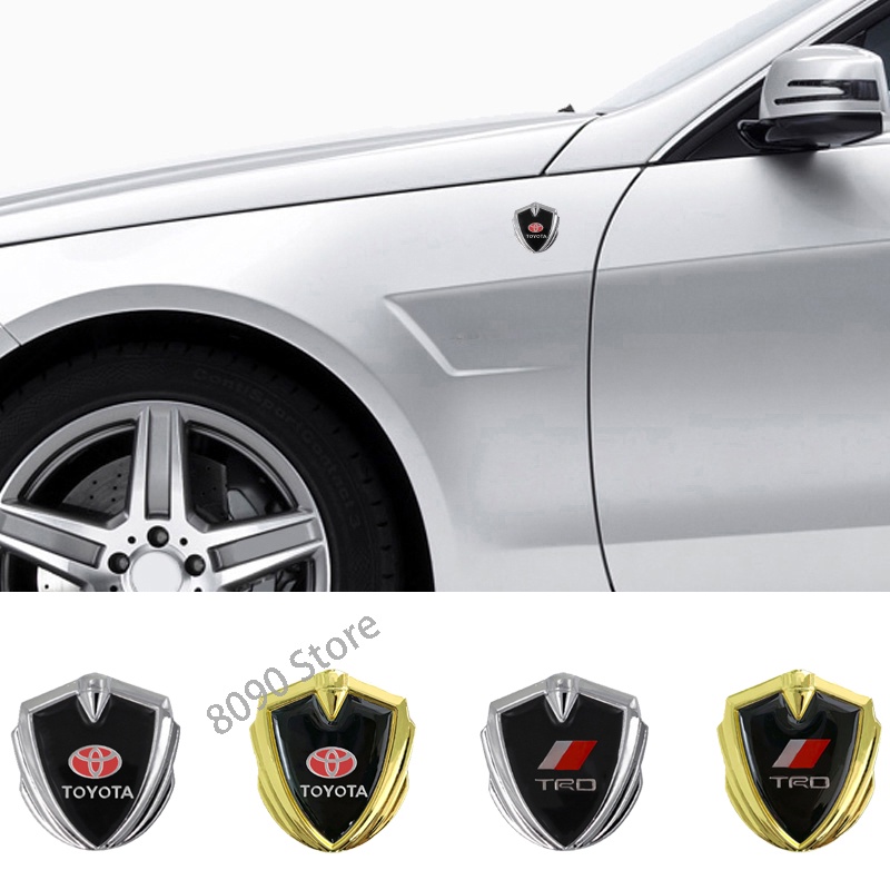 3D Metal Shield Car Body Emblem Sticker Auto Side Cover Scratches ...