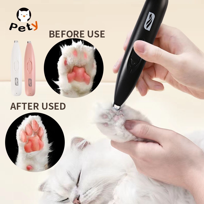Dog Razor Dog Cat Foot Hair Trimmer pet foot hair push rechargeable Pet ...