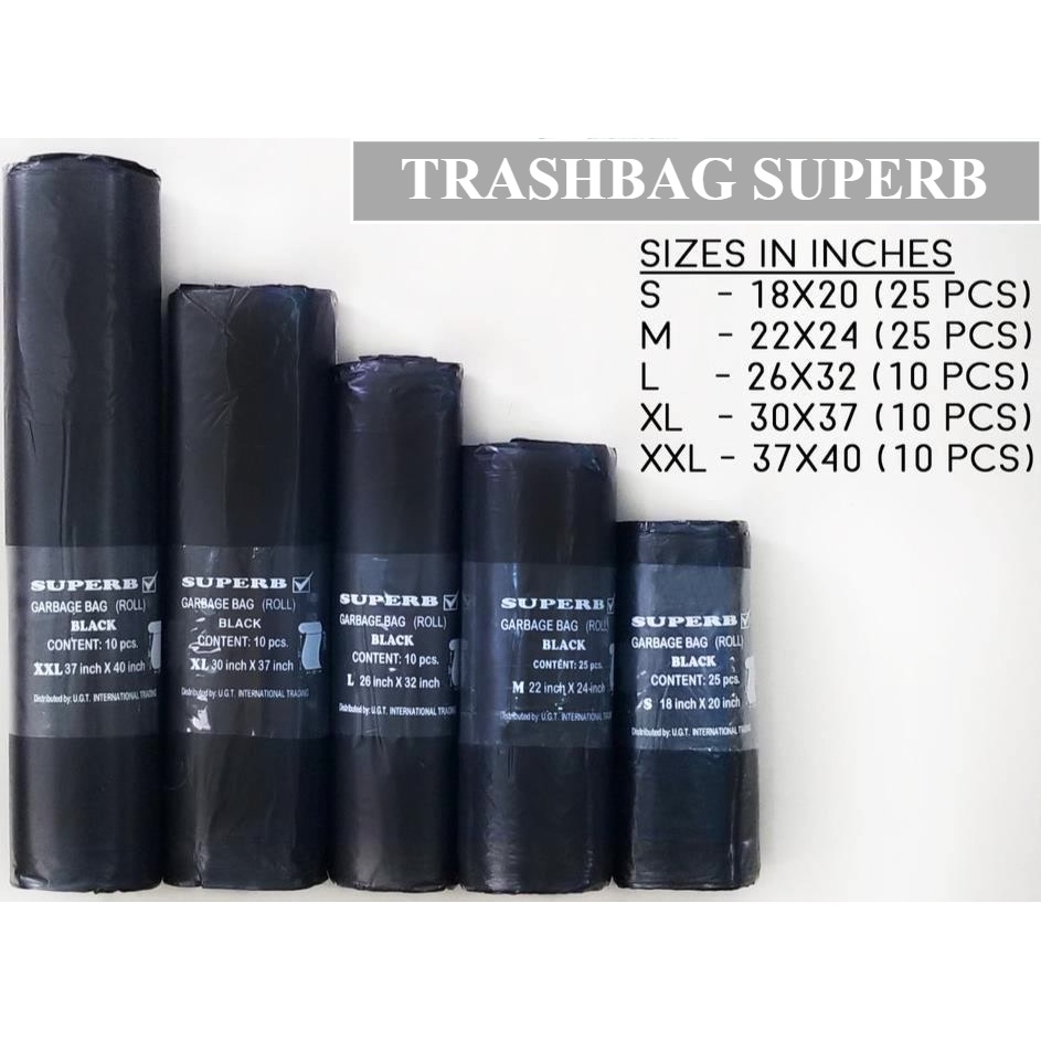Garbage Bag / Trash Bag Small / Medium / Large / XL / XXL PER ROLL ...