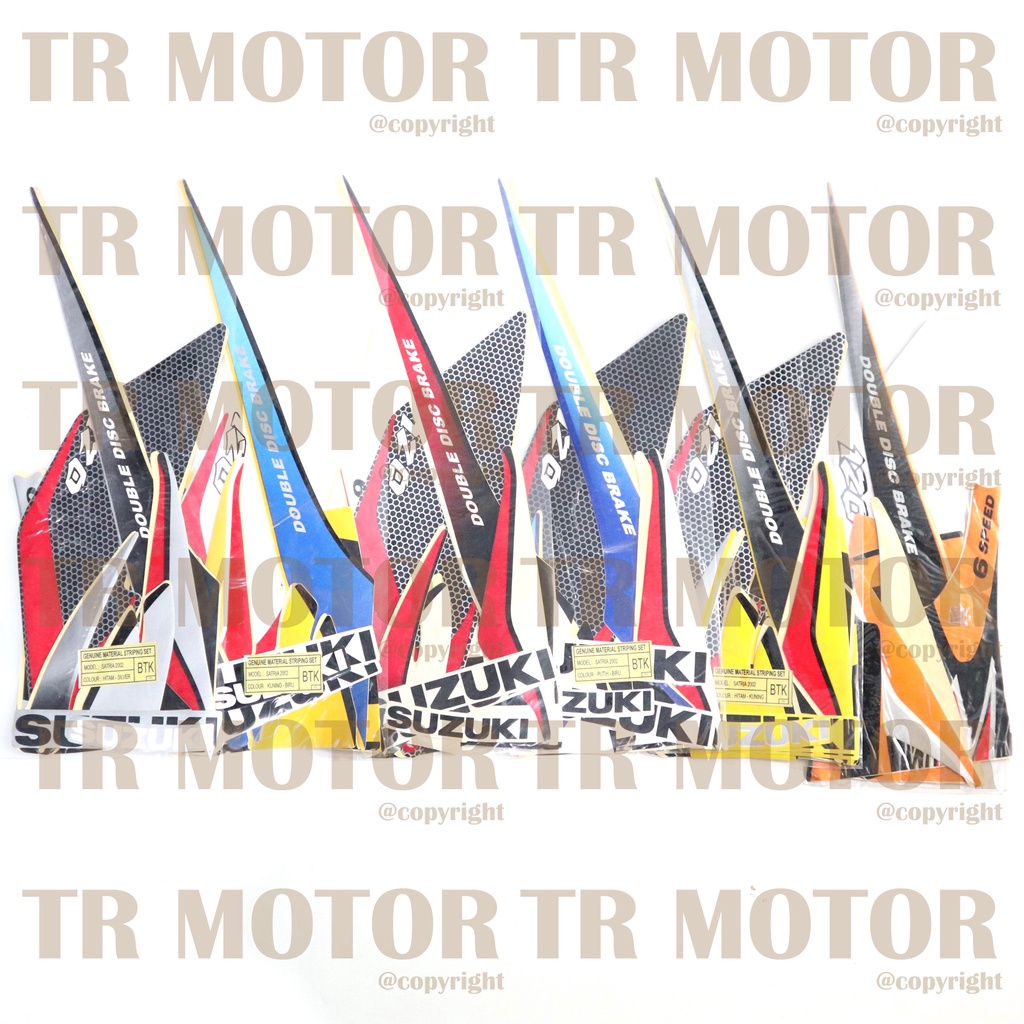 Satria Motorcycle Sticker 2 Stroke Lumba Box Sticker Striping Lis Full ...