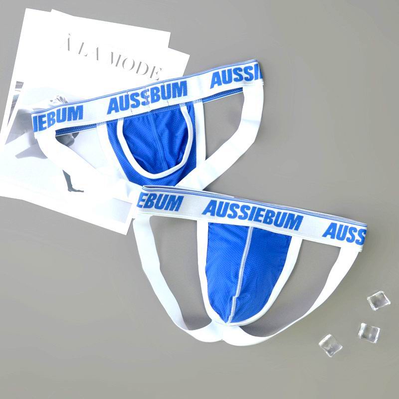 Aussie Bum Men Air-through Jockstrap Underwear Sexy Jock Strap Briefs (Discreet Packing ...