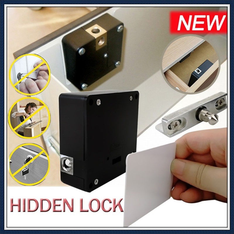 Smart door lock RFID locker card lock / drawer anti-theft lock / hidden ...