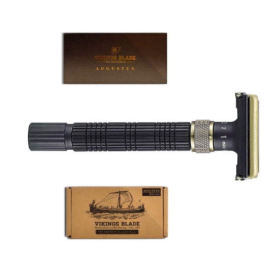 Vikings Blade The Emperor Adjustable Double Edge Safety Shaving Razor ...