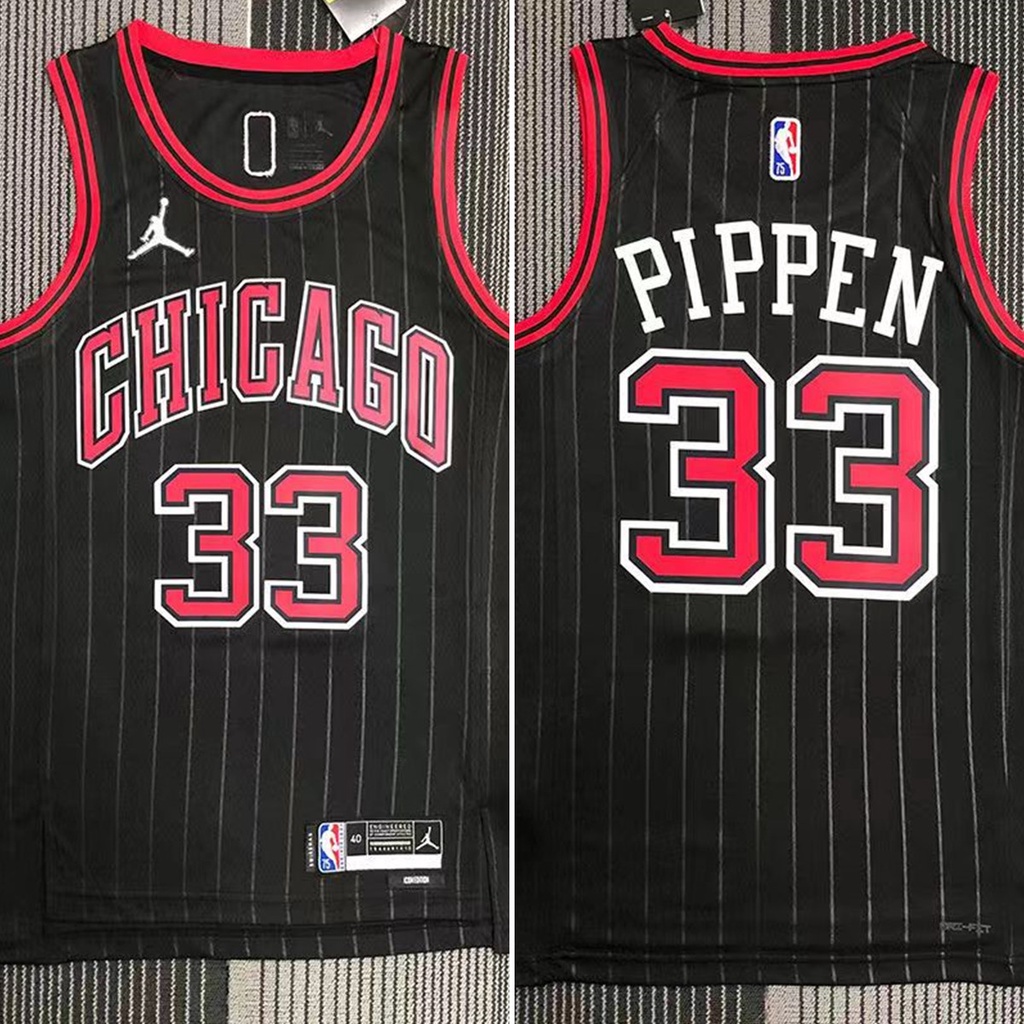 2021-22 Nba Chicago Bulls #33 Scottie Pippen 75th Anniversary Jersey ...