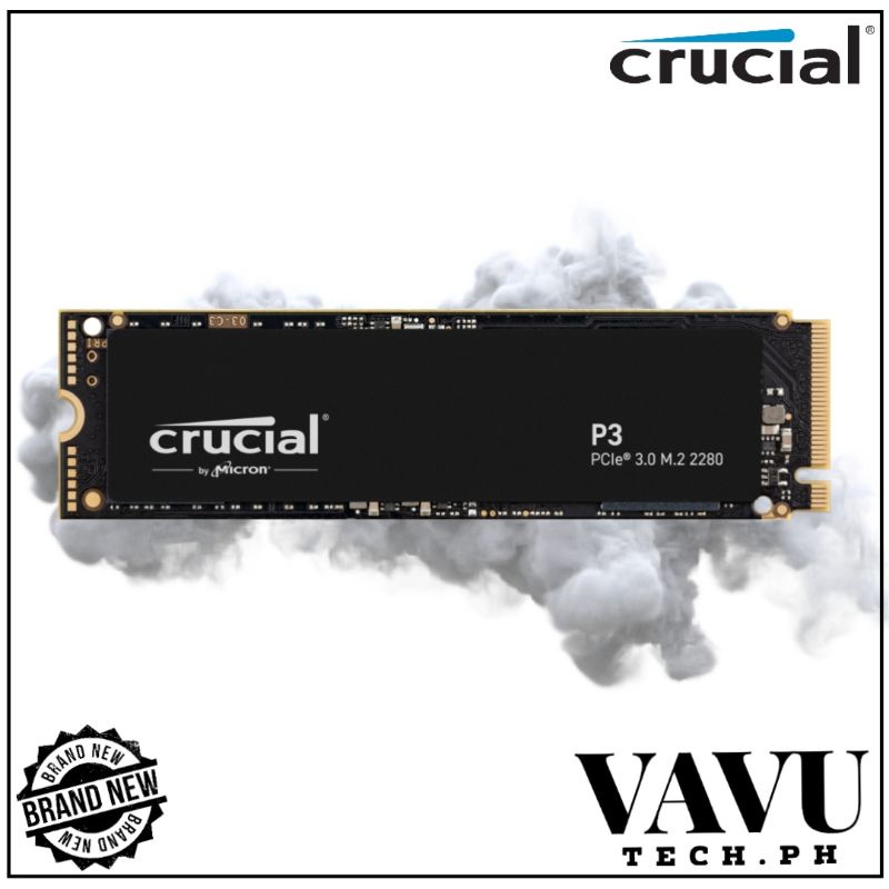 Crucial P3 M.2 NVME 2TB 1TB 500GB Gen3 PCie3 x4 3D NAND 2280 SSD | Shopee Philippines