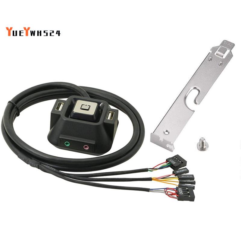 Desktop Computer Case Switch,Reset HDD Button Switch with Dual USB ...