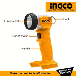 Ingco 20V Li-Ion Cordless Work Lamp Emergency Light Flashlight NO ...