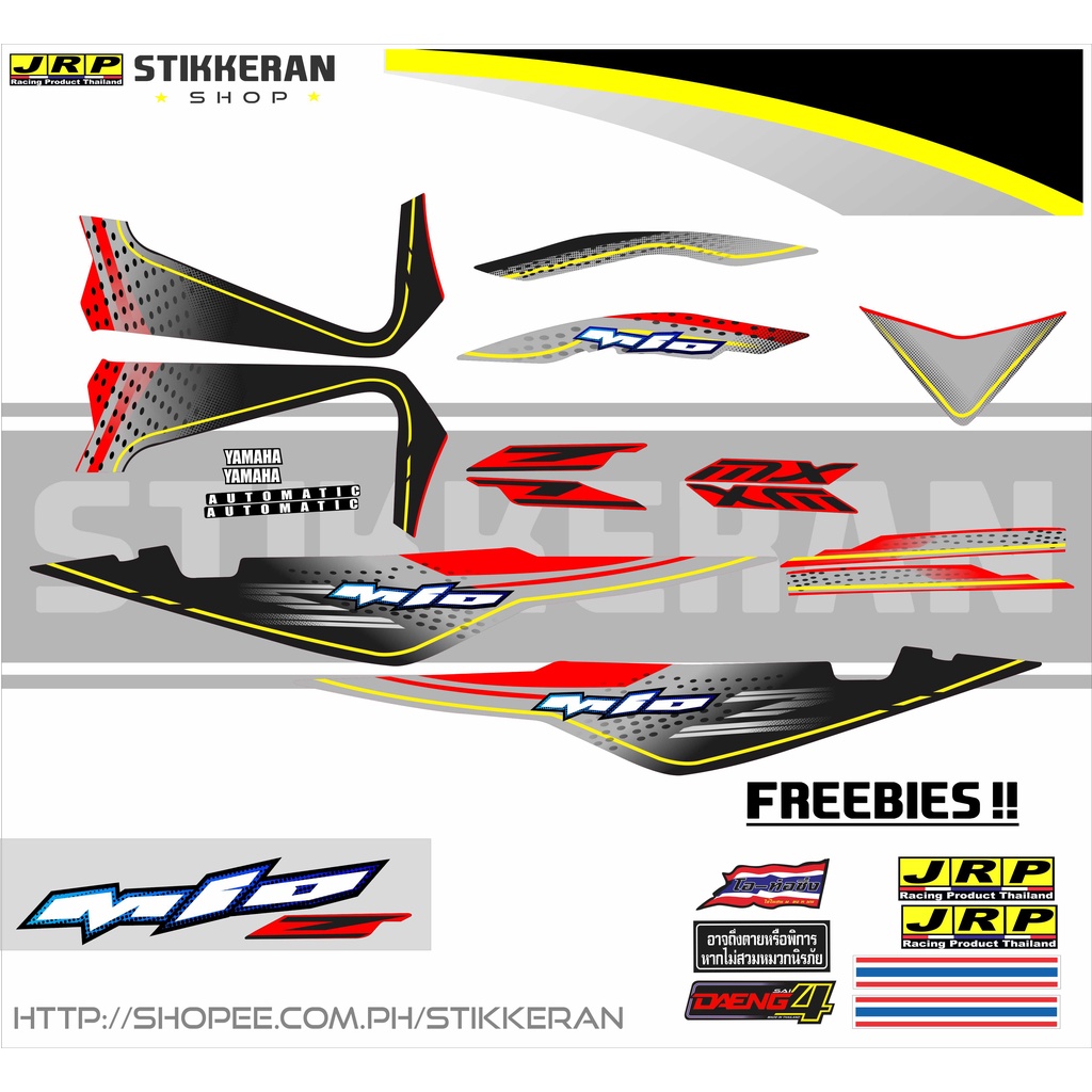 MIO 4 ZR THAILAND STOCK DECALS HQ | Shopee Philippines