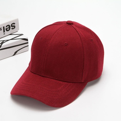 18 Color Plain Caps Unisex Adjustable Solid Color Baseball Cap | Shopee ...