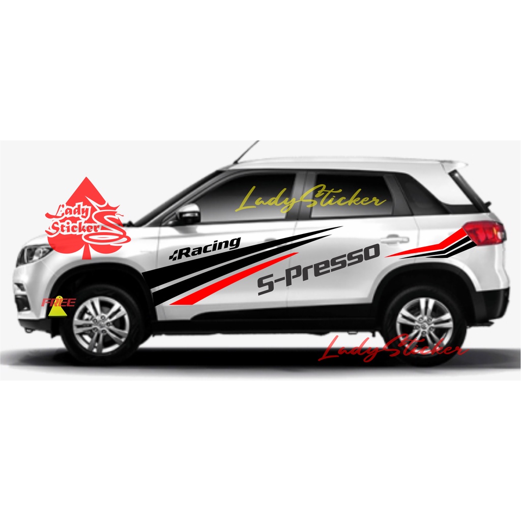New stickers s-presso car striping stickers for suzuki s-presso cars ...