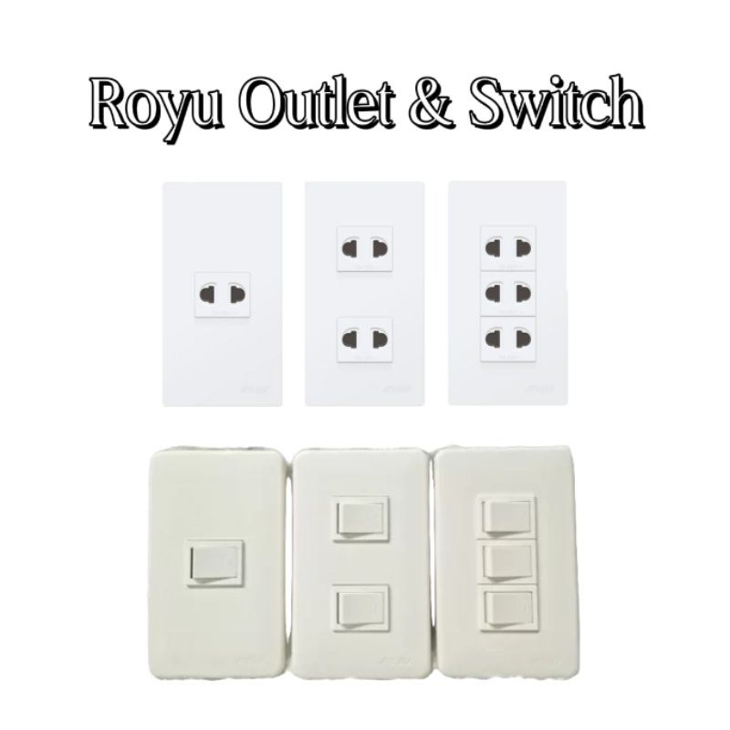 Royu | Universal Outlet & Switch Classic Series | 1Gang, 2Gang, 3Gang ...