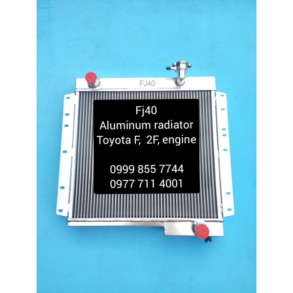 fj40, aluminum radiator, Toyota F, 2F engine, land cruiser, karl ...