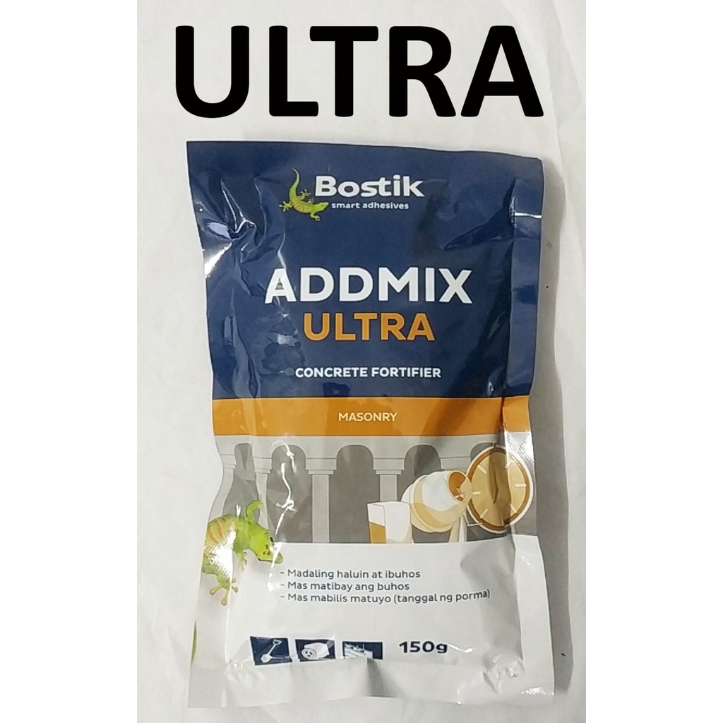 BOSTIK ADDMIX ULTRA CONCRETE FORTIFIER MASONRY 150 GRAMS ADD MIX ...