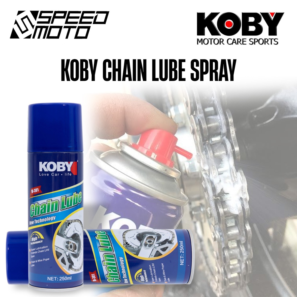 KOBY CHAIN LUBE STANDARD 250ML CHAIN WATER FLOODING PERFORMANCE ...