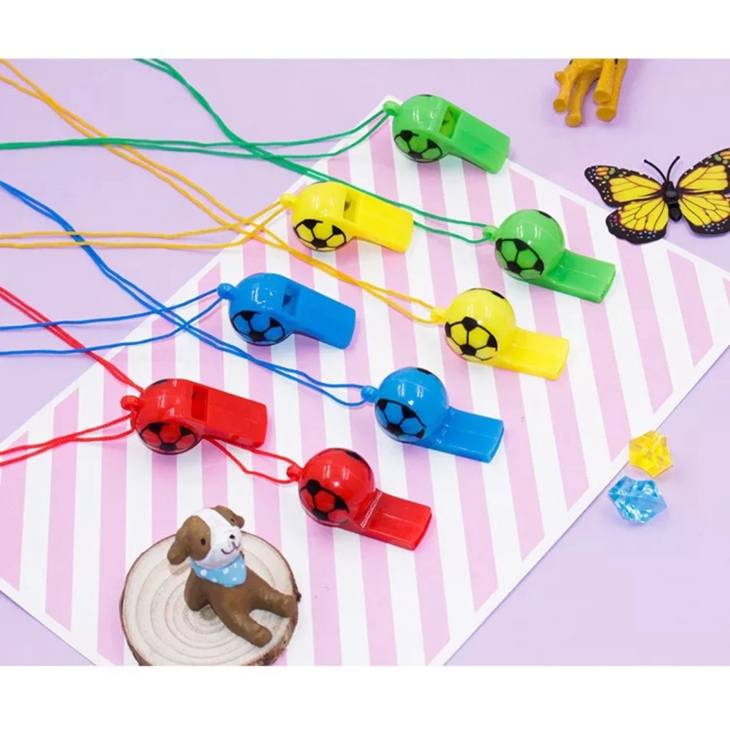 Mini Plastic Whistle For Kids & Adult Use with Rope or Holder Plastic ...