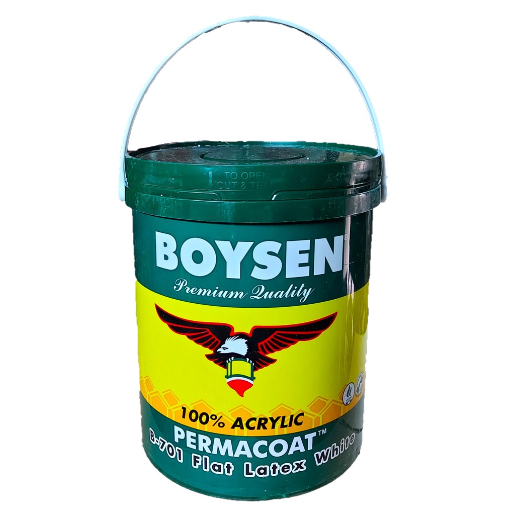 Boysen Permacoat Latex White ( 701 Flat, 715 Semi-gloss, 710 Gloss, 771 ...