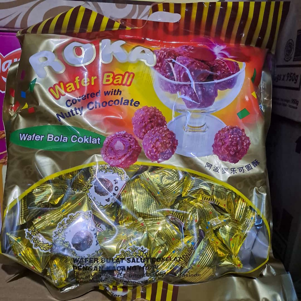 Roka Apollo Wafer Ball Chocolate contains 50 pcs Original (EXP 04.2025 ...