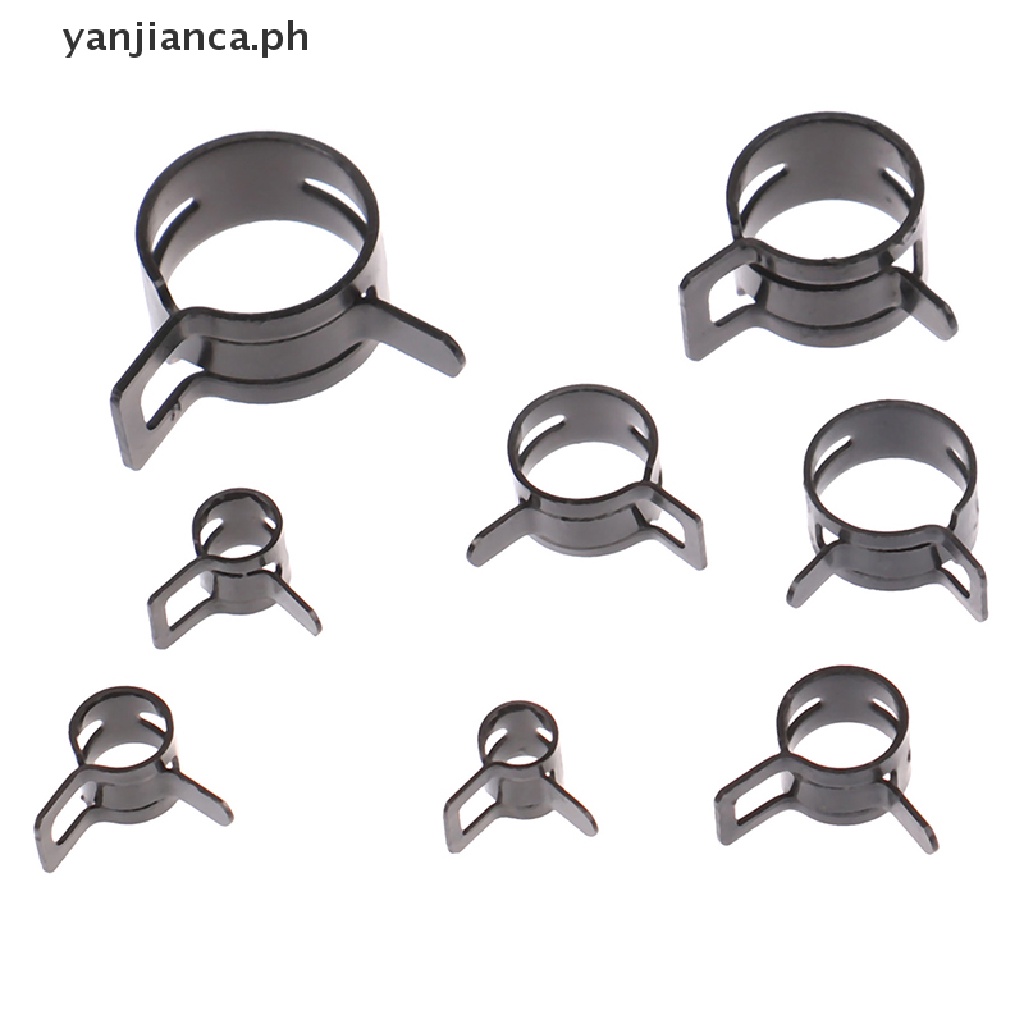 YANCA 10Pcs Hose Clamps Fuel Hose Line Water Pipe Clamp Hoops Air Tube ...
