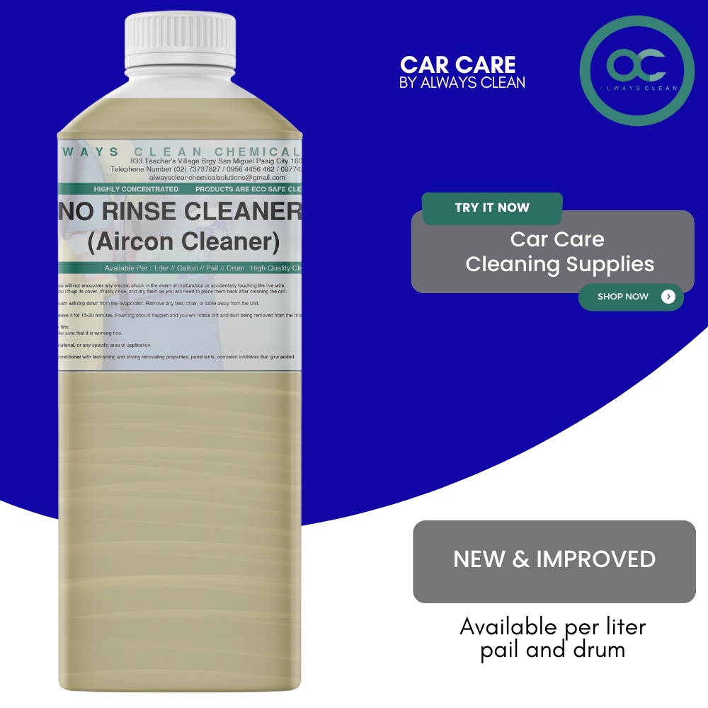 NO RINSE AIRCON CLEANER 1 LITER | Shopee Philippines