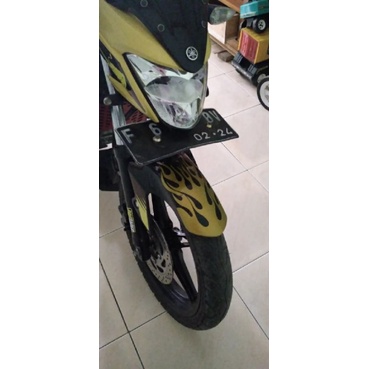 Motorcycle Front Fender Stickers, Fire cutting Stickers, Front Fender ...