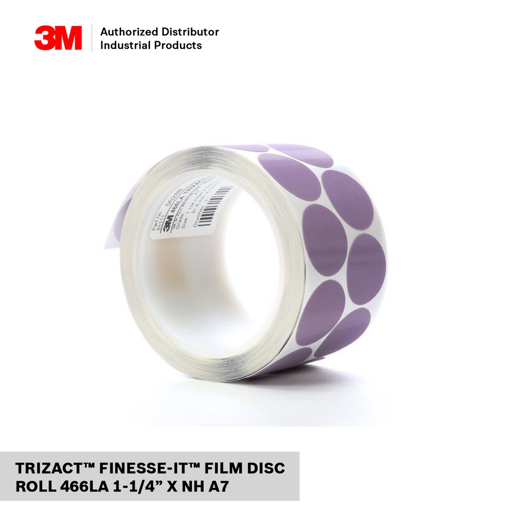 3M™ TRIZACT™ FINESSE-IT™ FILM DISC ROLL 466LA 1-1/4 IN X NH A7 500DISCS ...