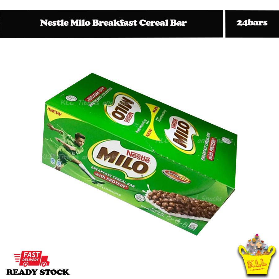 Nestle Milo Breakfast Cereal Bar 23.5g x 24bars | Shopee Philippines