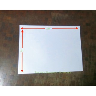 Vellum Board Bristol Board White Cartolina Size 334gsm 21"x28" makapal ...