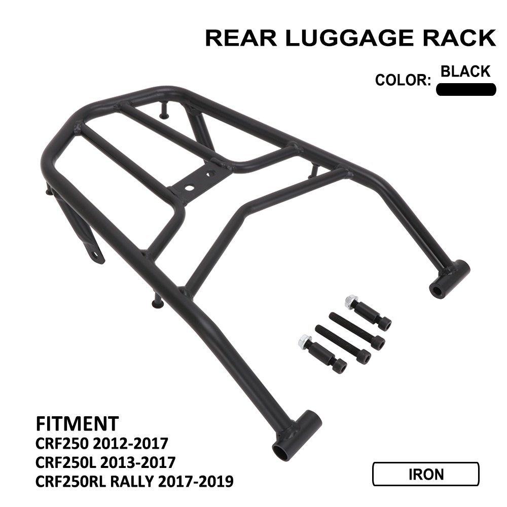 JFG RACING Motorcycle Rear Luggage Rack For CRF250 CRF250L CRF250RL ...