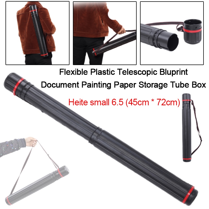 Flexible Plastic Telescopic Bluprint Document Painting Paper Storage ...