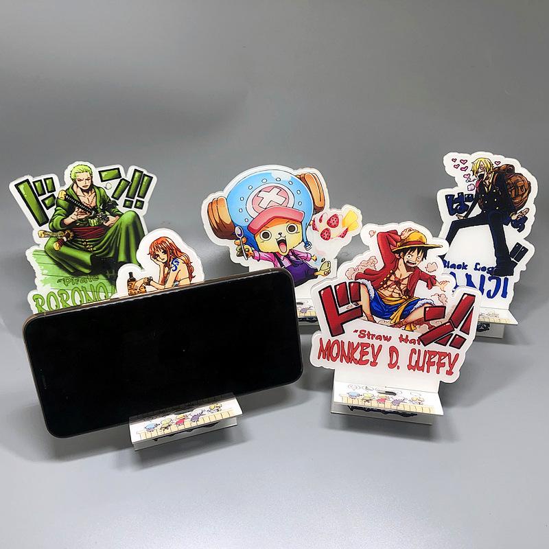 Creative Anime Cartoon One Piece Around Luffy Acrylic Mobile Phone Lazy ...