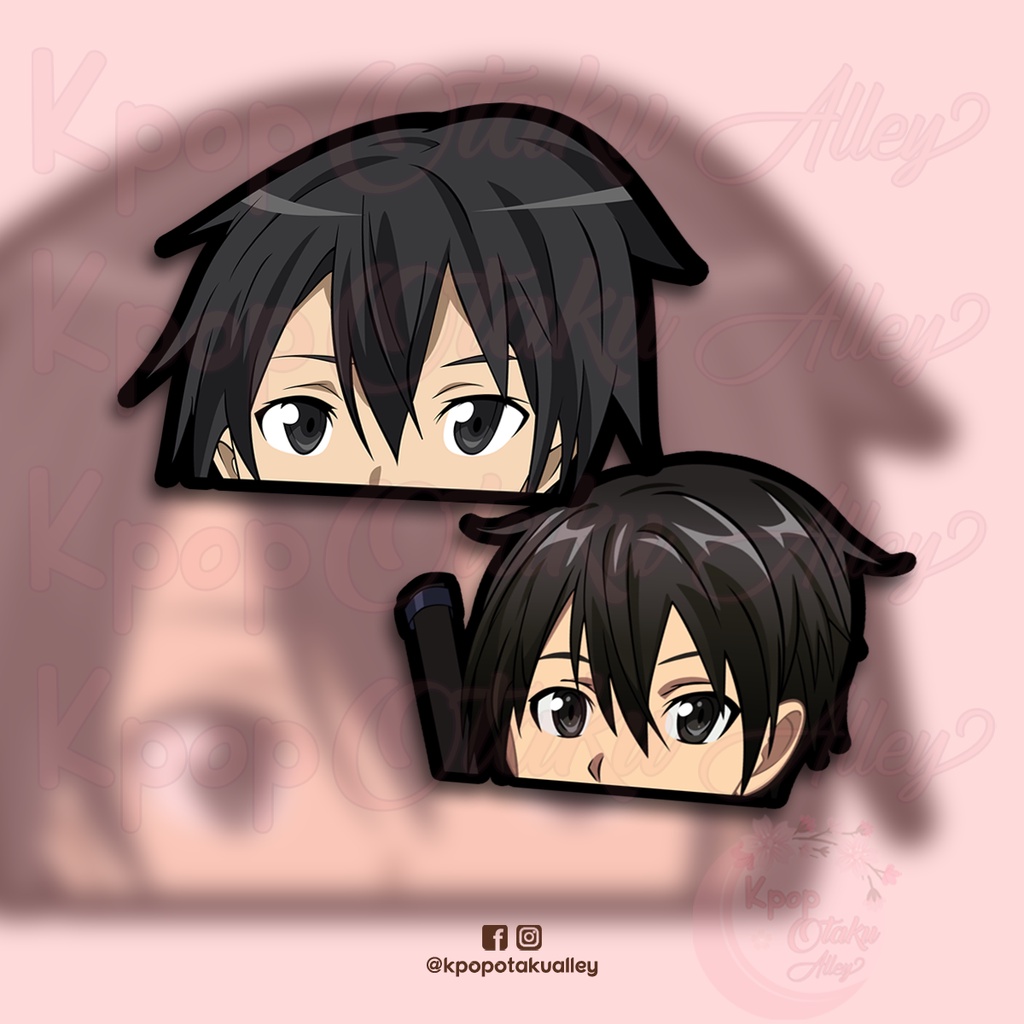 Kirito - Sword Art Online Peeker Sticker ver A | Kpop Otaku Alley ...