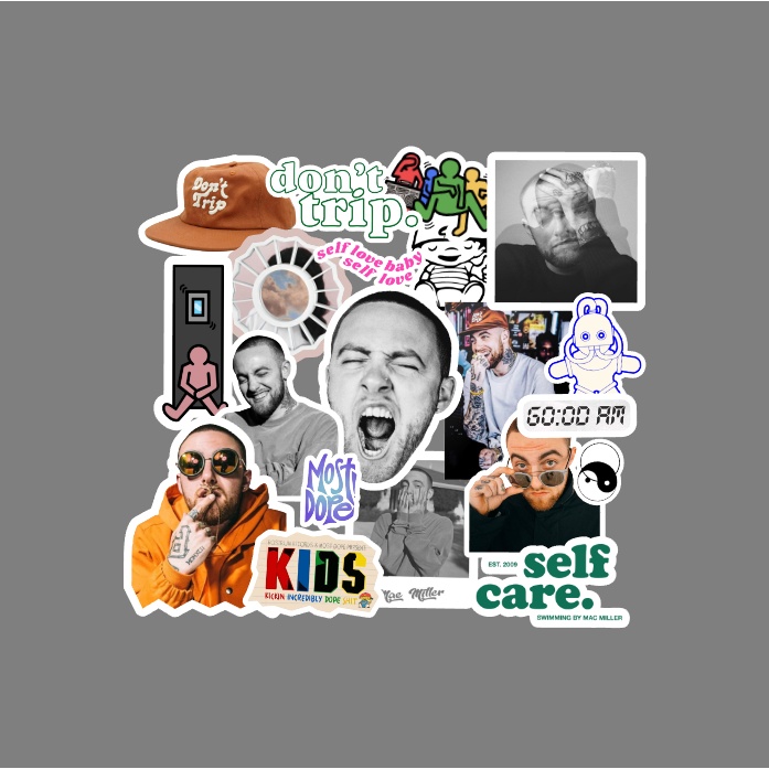 Mac Miller - Sticker Pack Waterproof Laminated | Shopee Philippines