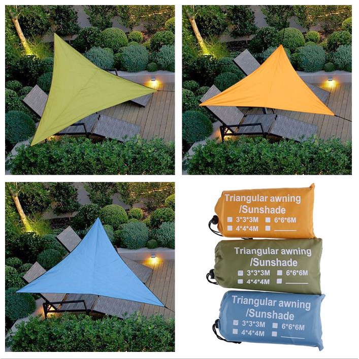 Waterproof Triangular UV Sun Shade Sail Combination Net Triangle Sun ...