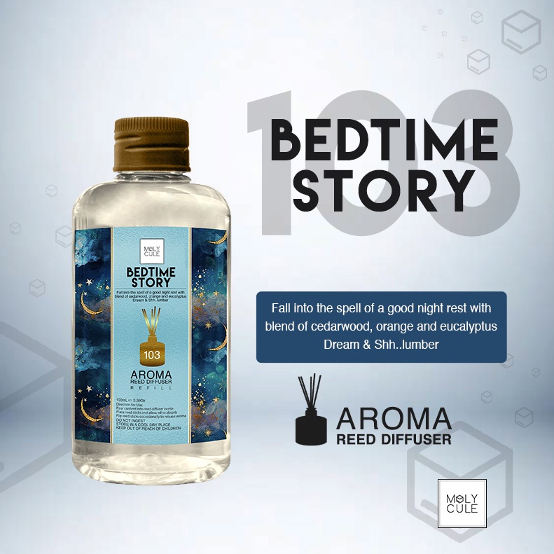 MOLYCULE Bedtime Story Reed Refill Aroma Diffuser Oil Room Fragrance ...