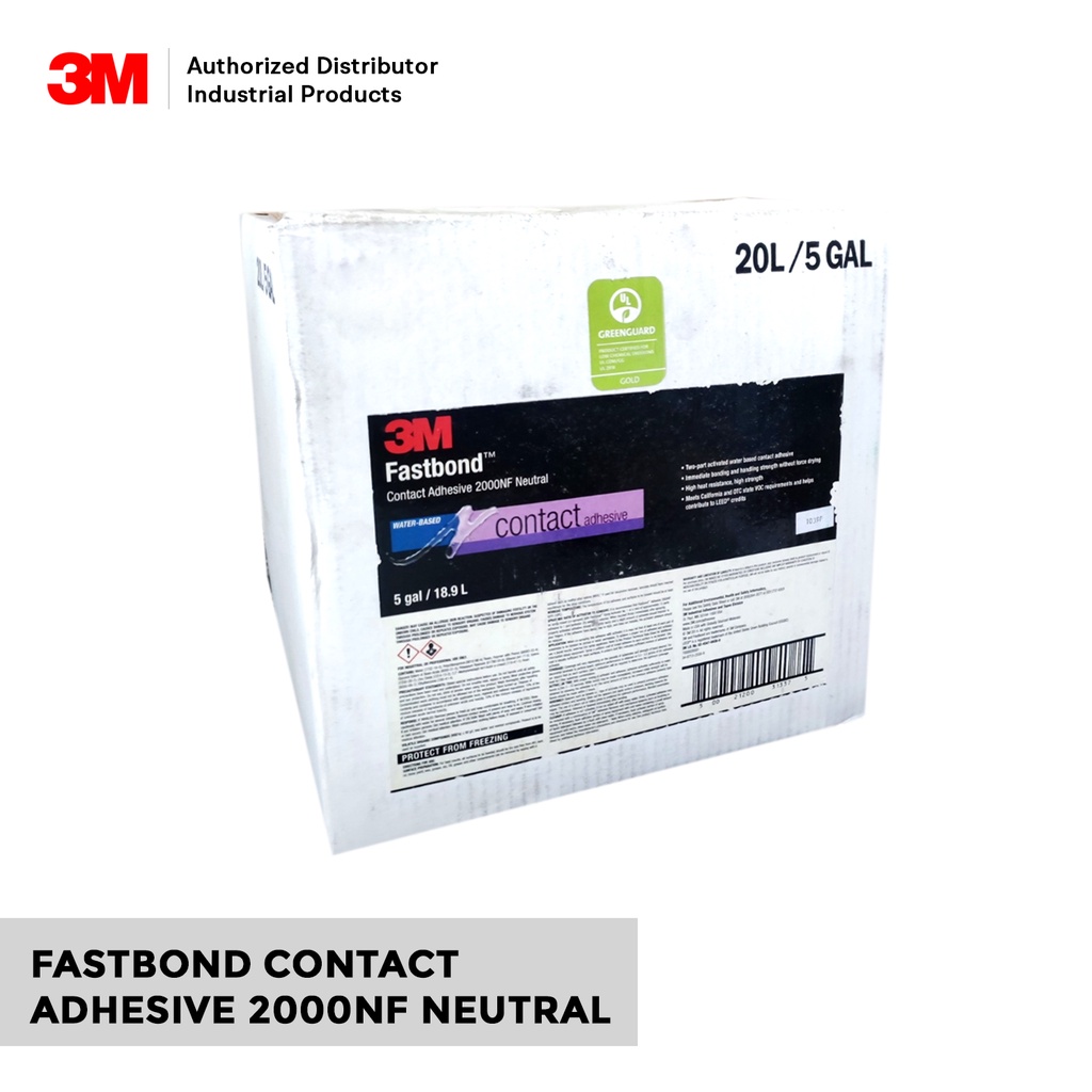 3M™ FASTBOND™ CONTACT ADHESIVE 2000NF NEUTRAL 5 GAL BOX | Shopee ...