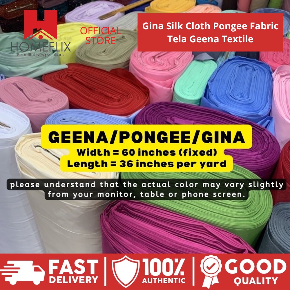 Homeflix Pongee Fabric for Lining Skirting Backdrop Decor Cover Plain ...