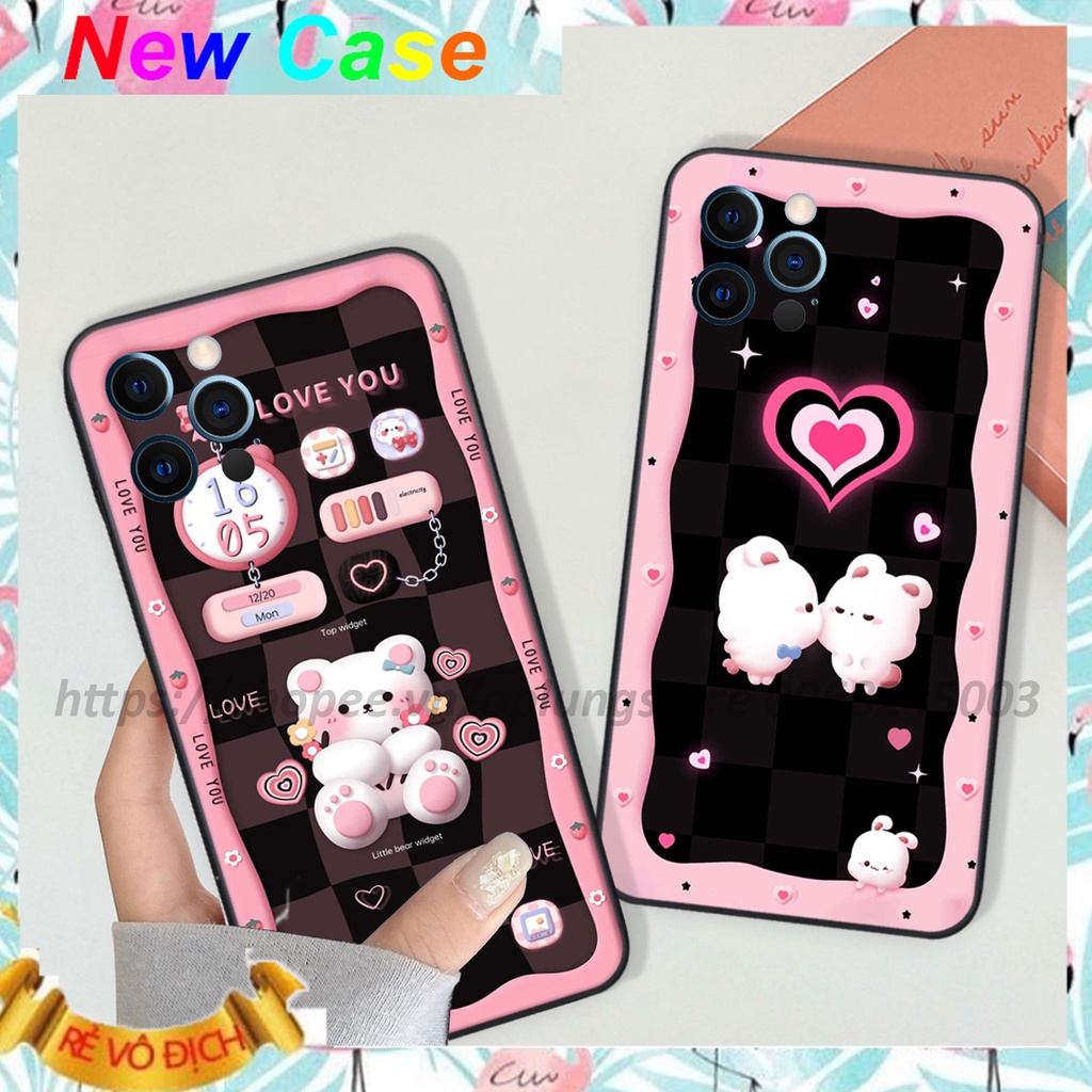 Xiaomi RedMi 12 Lite / K50 Ultra case printed with cute bears and cute ...