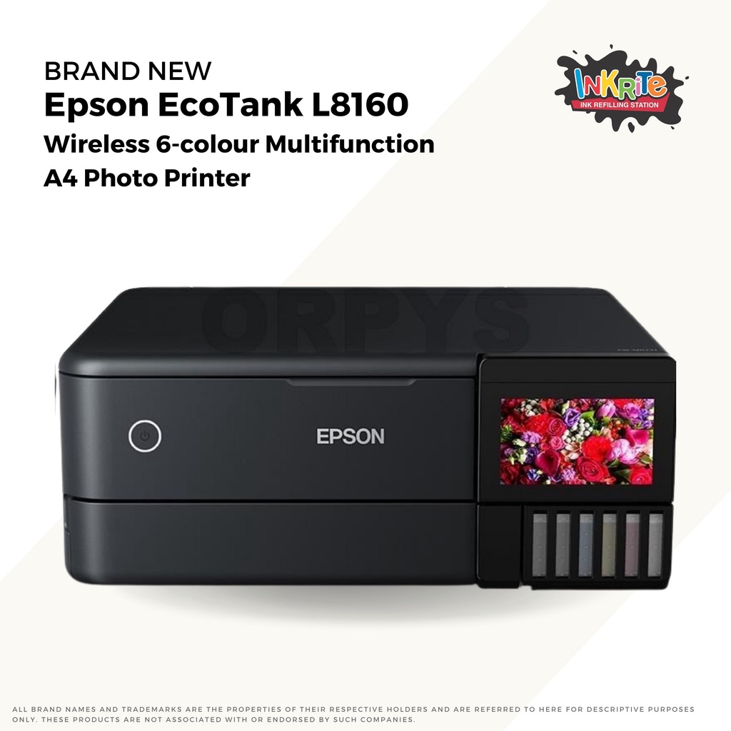 Brand New Epson EcoTank L8160 Wireless 6-colour Multifunction A4 Photo ...