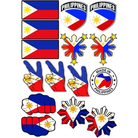 PILIPINAS DESIGN VINYL STICKER WATERPROOF HIGH QUALITY MOTORCYCLE ...